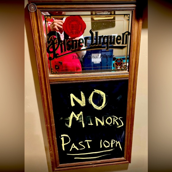Wall Decor | Pilsner Urquelle Man Cave Mirror With Chalk Board | Poshmark